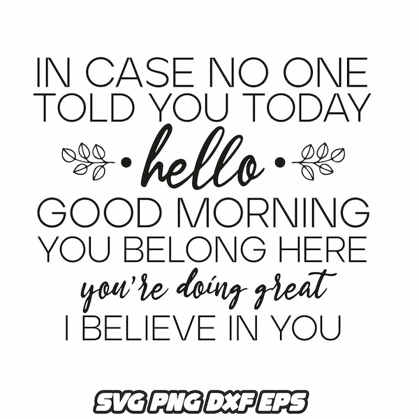 In Case You No One Told You Today - Etsy In Case You No One Told You Today - Etsy