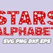 Stars Font Svg, Stars Alphabet, Stars Svg, Sparkle Svg, Nursery Decor ...