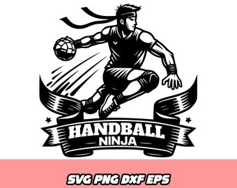 Handball SVG, Handball DXF, Handball PNG, Handball Clipart, Handball ...