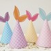 Printable Mermaid Party Hat, Mermaid Party Decor, Mermaid Birthday Hat ...