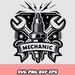 Mechanic Svg, Car Mechanic Print, Mechanic Tools Clipart, Dad Tools Cut ...