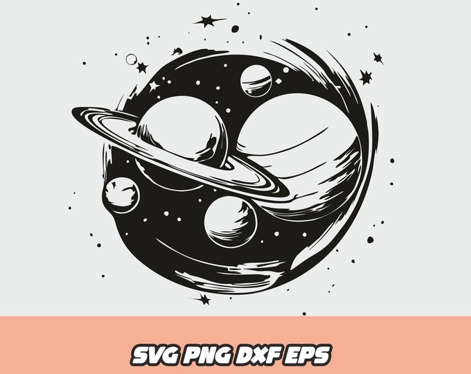Space SVG, Space, Outer Space SVG, Planets SVG, Planet Vector, Stars ...