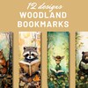 Fantasy Woodland Printable Bookmarks Set, Woods Bookmark Design ...