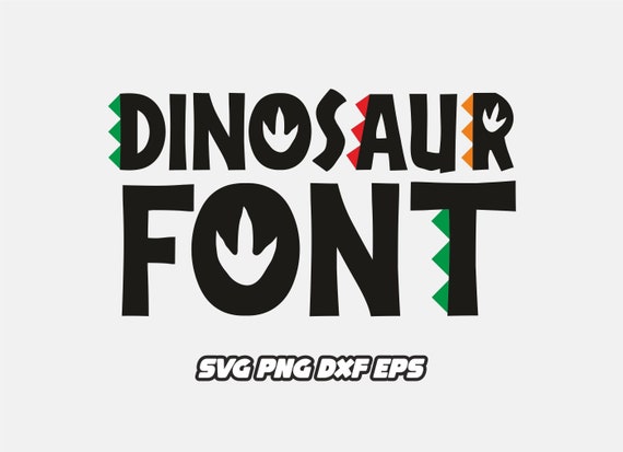 Dinosaur Font Svg Dino Font Dinosaur Alphabet Png - Etsy UK