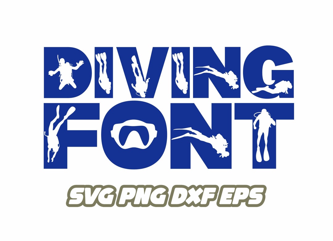 Scuba Diving Svg, Diver Svg, Diving Dad Svg, Scuba Mask Png, Scuba Font ...