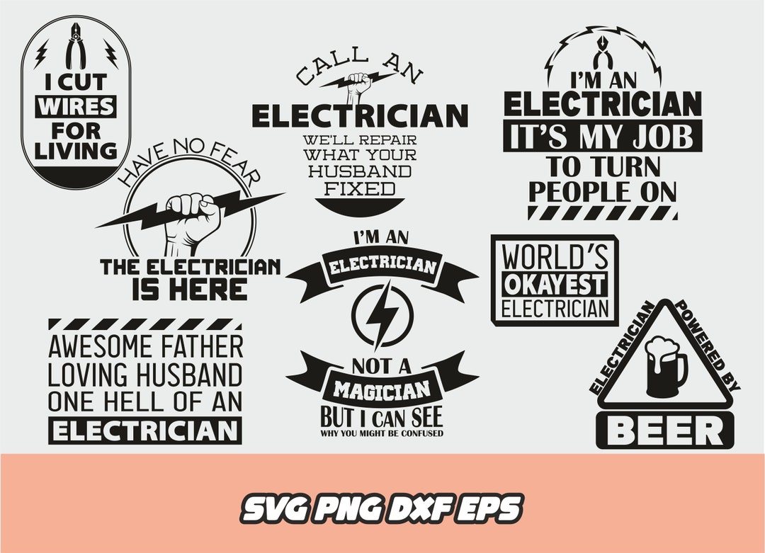 Electrician Svg, Lineman Electrician Png, Electrical Wiring Svg - Etsy