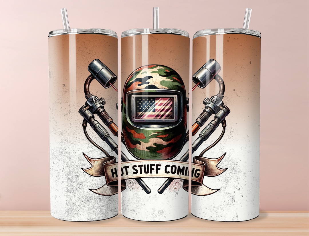 Welder Tumbler Wrap Png, Welder Dad 20 Oz Skinny Tumbler Sublimation ...