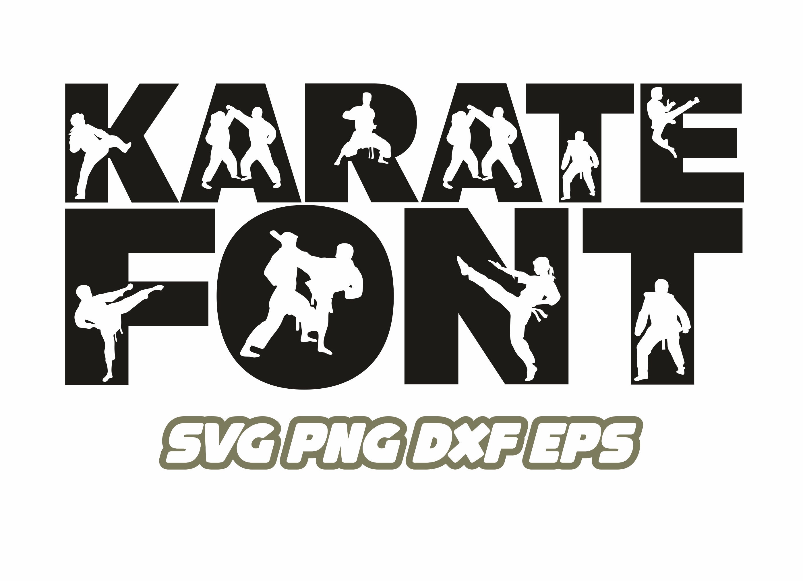 Karate Svg Karate Font Sport Svg Sport Font Taekwondo Svg - Etsy Canada