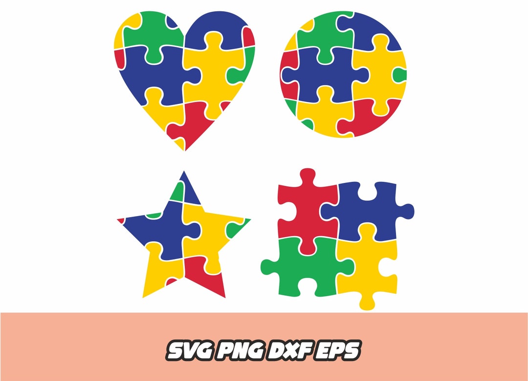 Autism Heart, Autism Svg, Puzzle Svg, Be Kind Design, Kindness Png ...