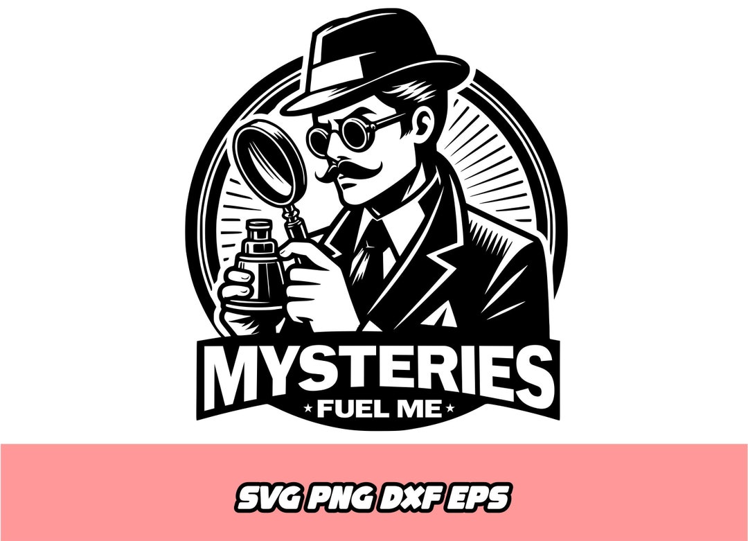 Retro Detective Svg Cut File, Investigator Png Clipart - Etsy UK