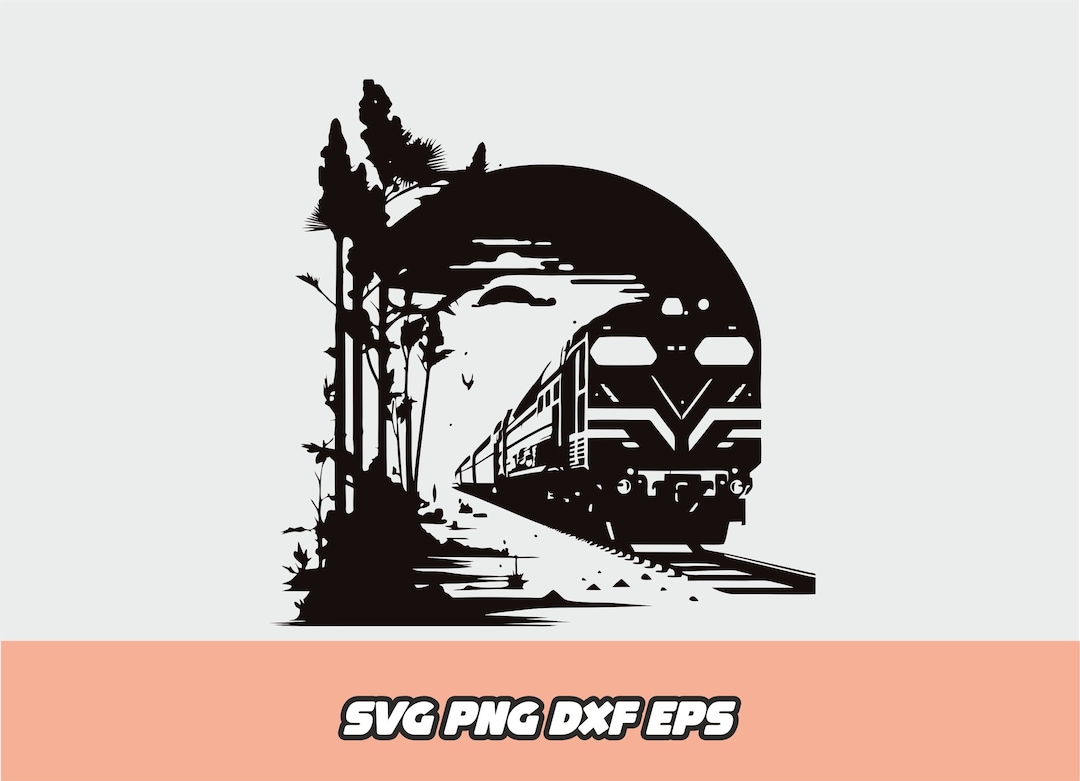 Railroad Svg, Train Svg, Train Silhouette, Locomotiva Svg - Etsy Australia
