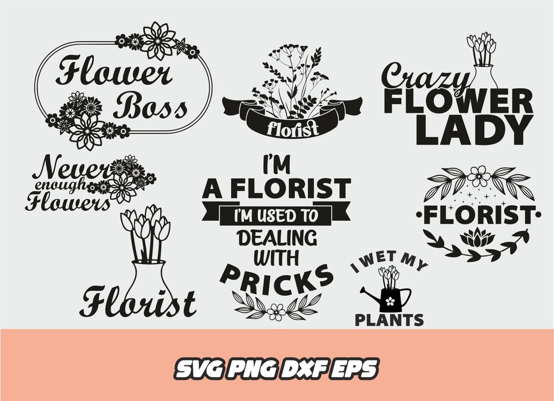 Florist Svg Flower Shop Svg Florist Flower Png Flowers - Etsy