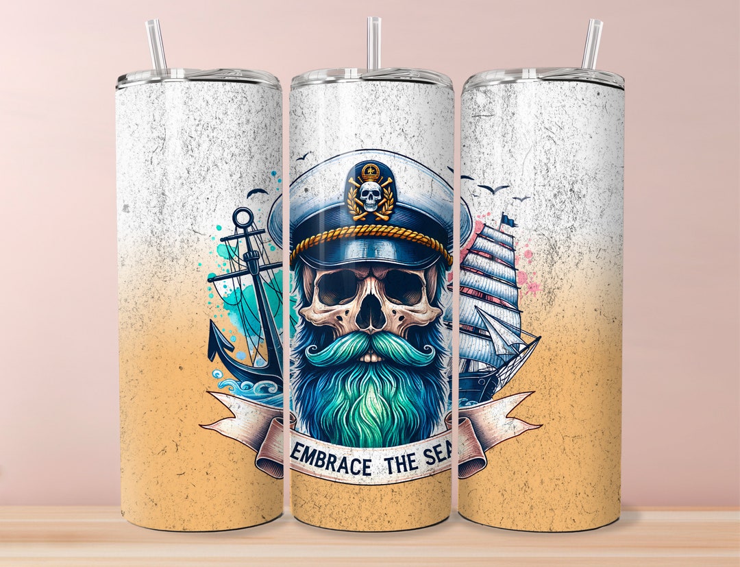 Seaman Tumbler Wrap Png, Sailor Dad 20 Oz Skinny Tumbler Sublimation ...