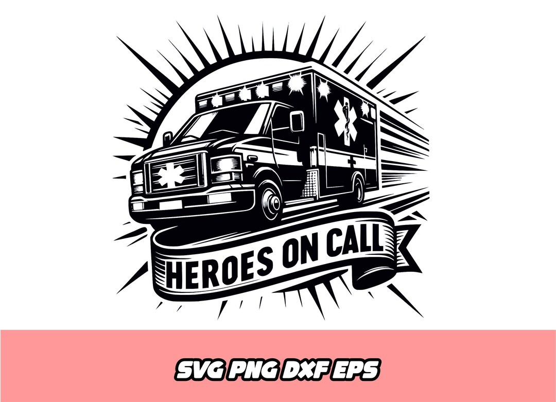 Ambulance Driver Svg, First Responder Svg, Paramedic Clipart, Hospital ...