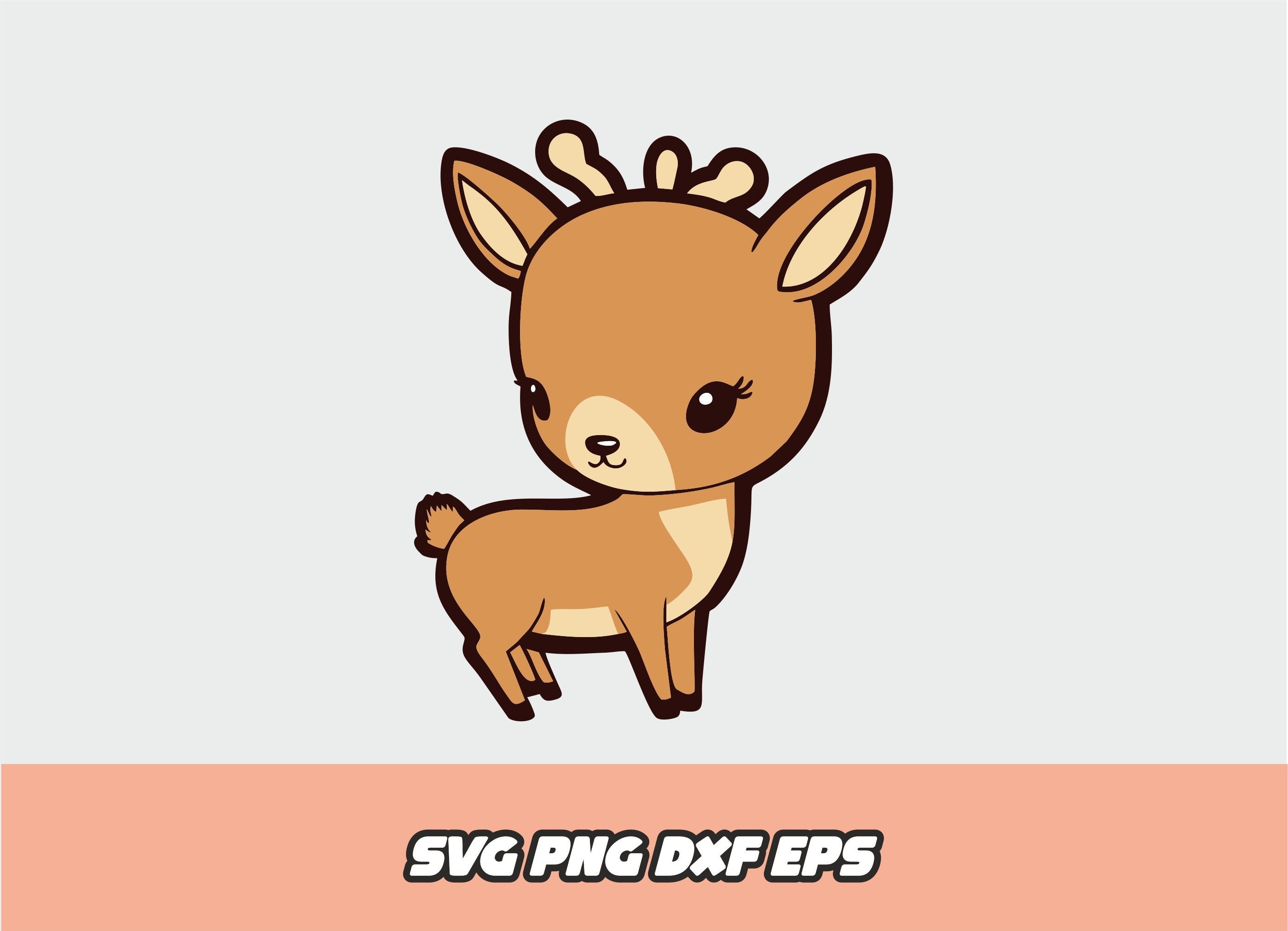 Cute Deer Svg, Nursery Deer Svg, Little Deer Svg, Cartoon Deer ...