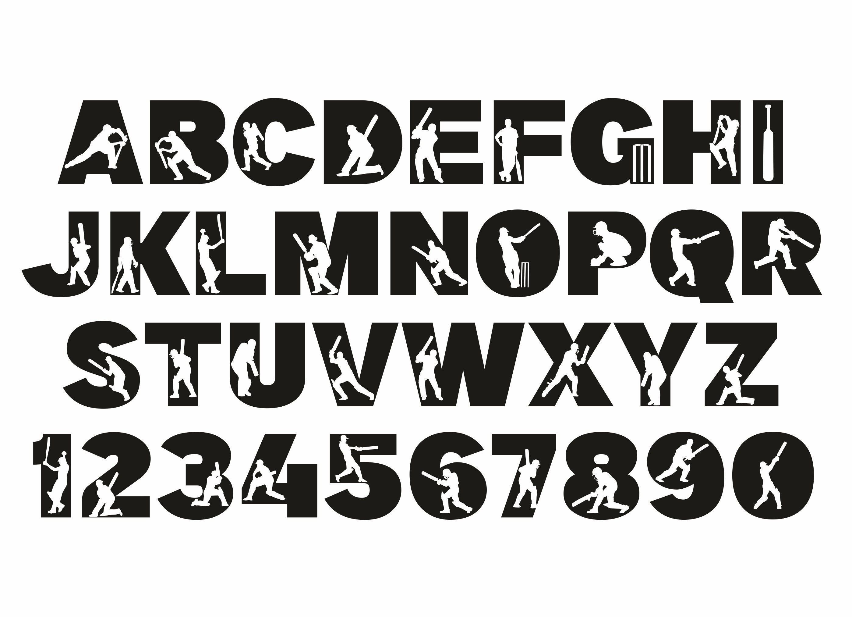 Cricket Svg Cricket Sport Font Cricket Player - Etsy UK