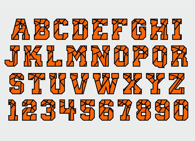 Basketball Svg Basketball Font College Font Varsity Font | Etsy
