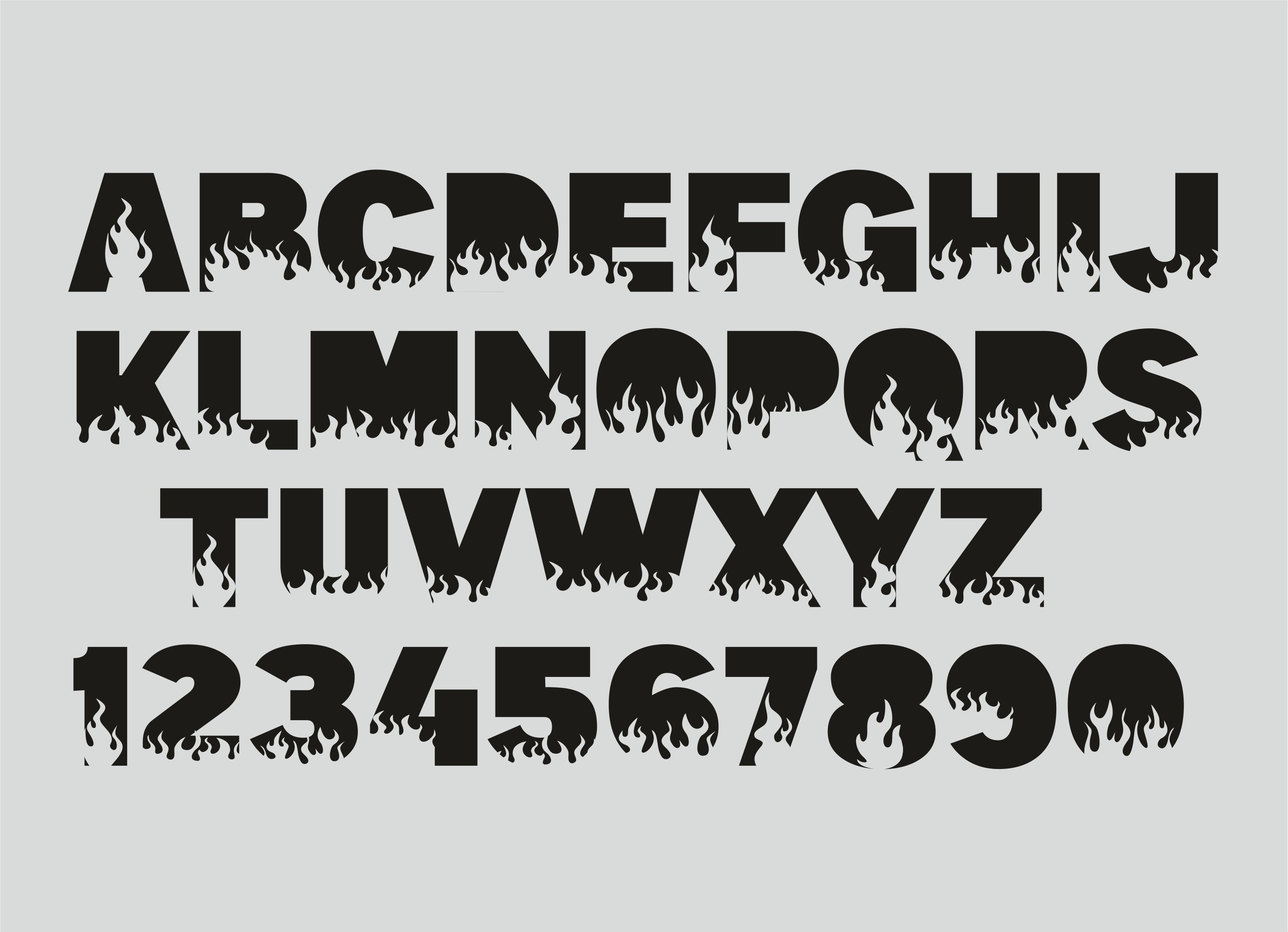 Flame Font Fire Font Svg Flame Alphabet Flame Svg Fire - Etsy Canada