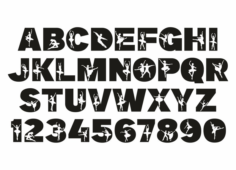Ballet Dancing Svg Ballet Svg Dancing Svg Ballet Font - Etsy