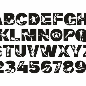 Scuba Diving Svg, Diver Svg, Diving Dad Svg, Scuba Mask Png, Scuba Font ...