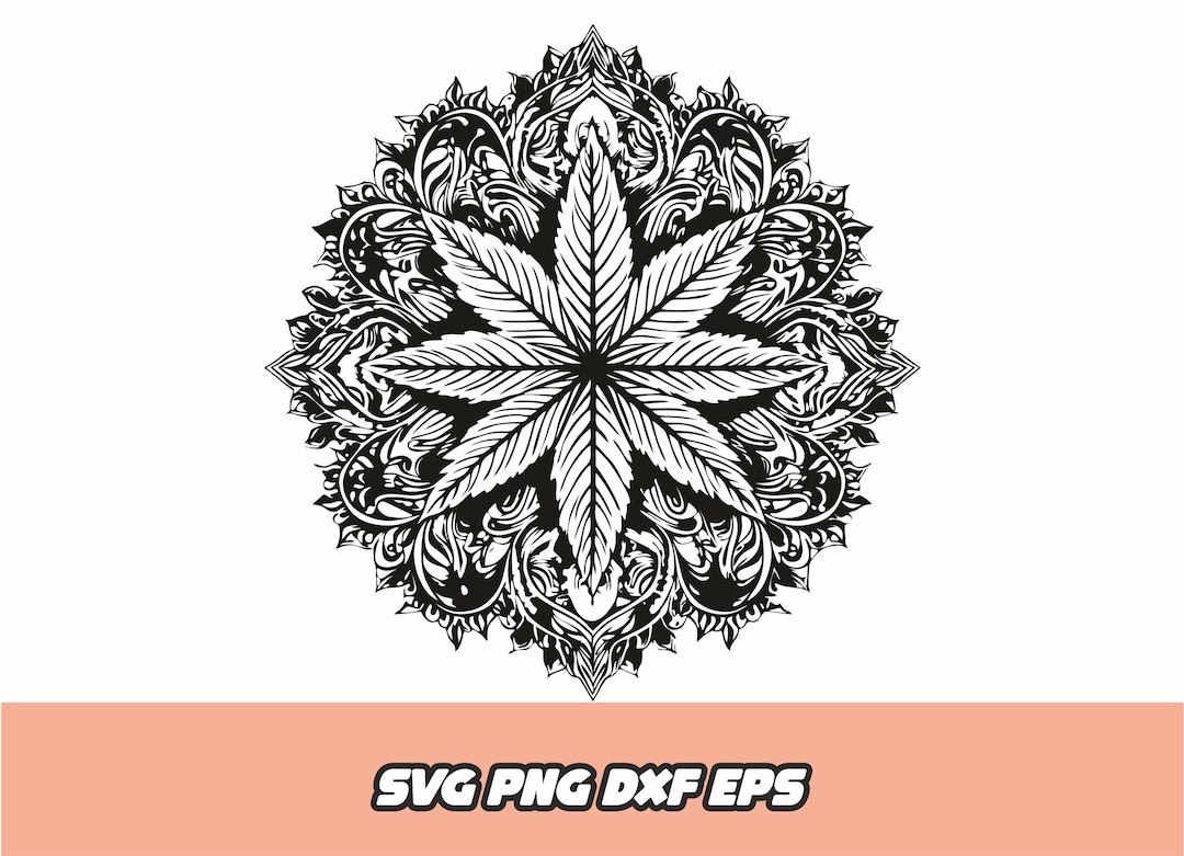 Marijuana Leaf Svg Weed Leaf Svg Weed Mandala Png Pot - Etsy Canada