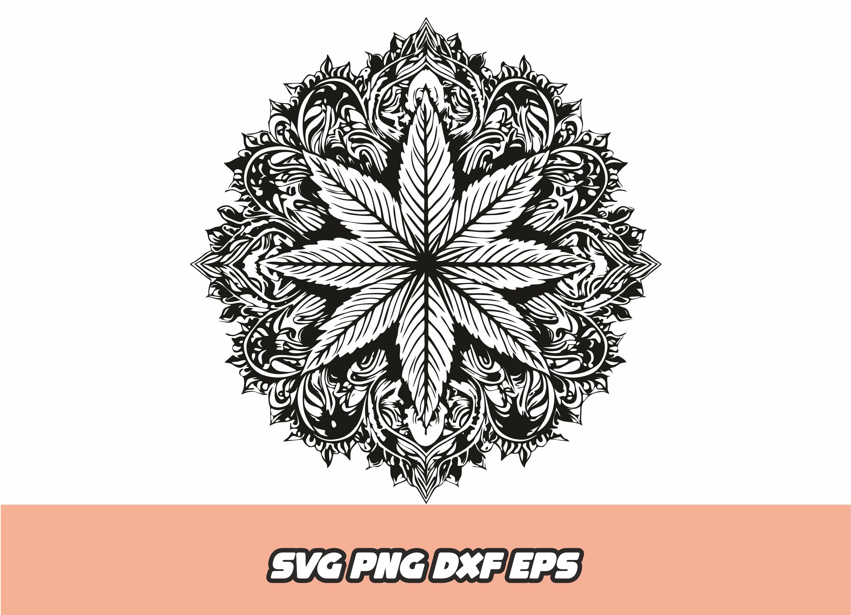 Marijuana Leaf Svg Weed Leaf Svg Weed Mandala Png Pot - Etsy Canada