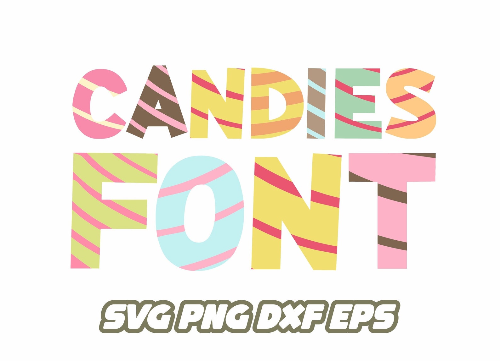 Candy Svg Candies Svg Sweets Svg Birthday Party Decor - Etsy