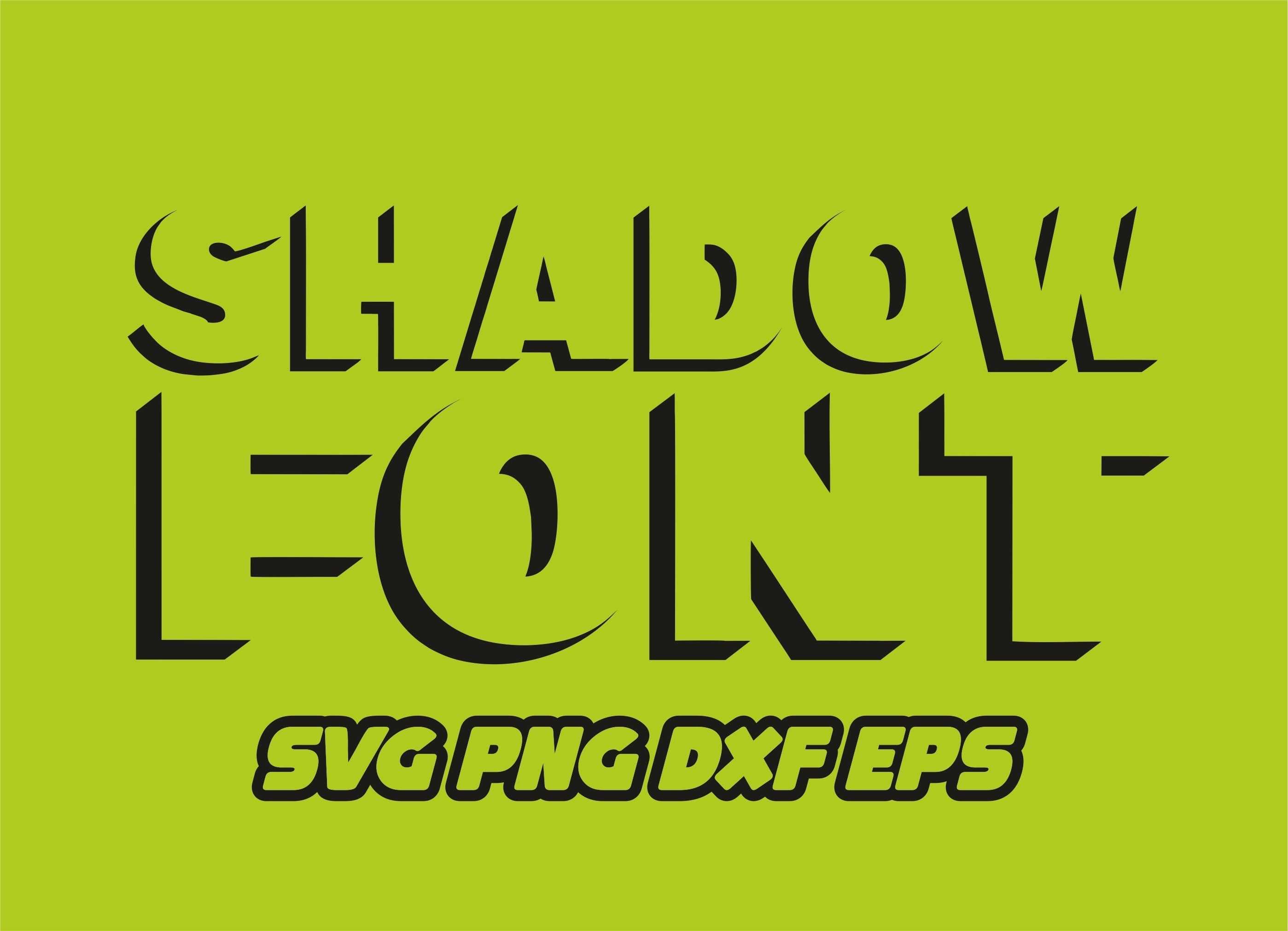 Shadow Font Svg Invisible Font Bold Font Svg Vector - Etsy UK