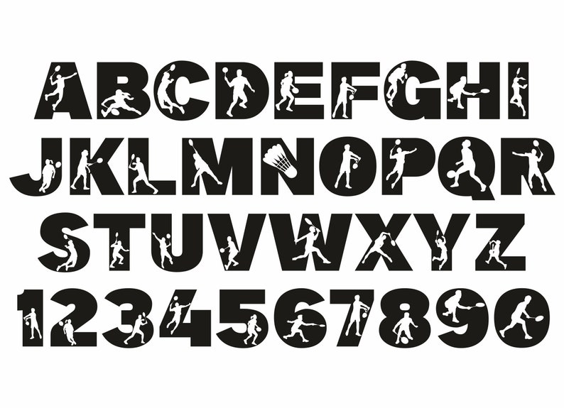 Badminton Svg Badminton Font Badminton Player Gift - Etsy