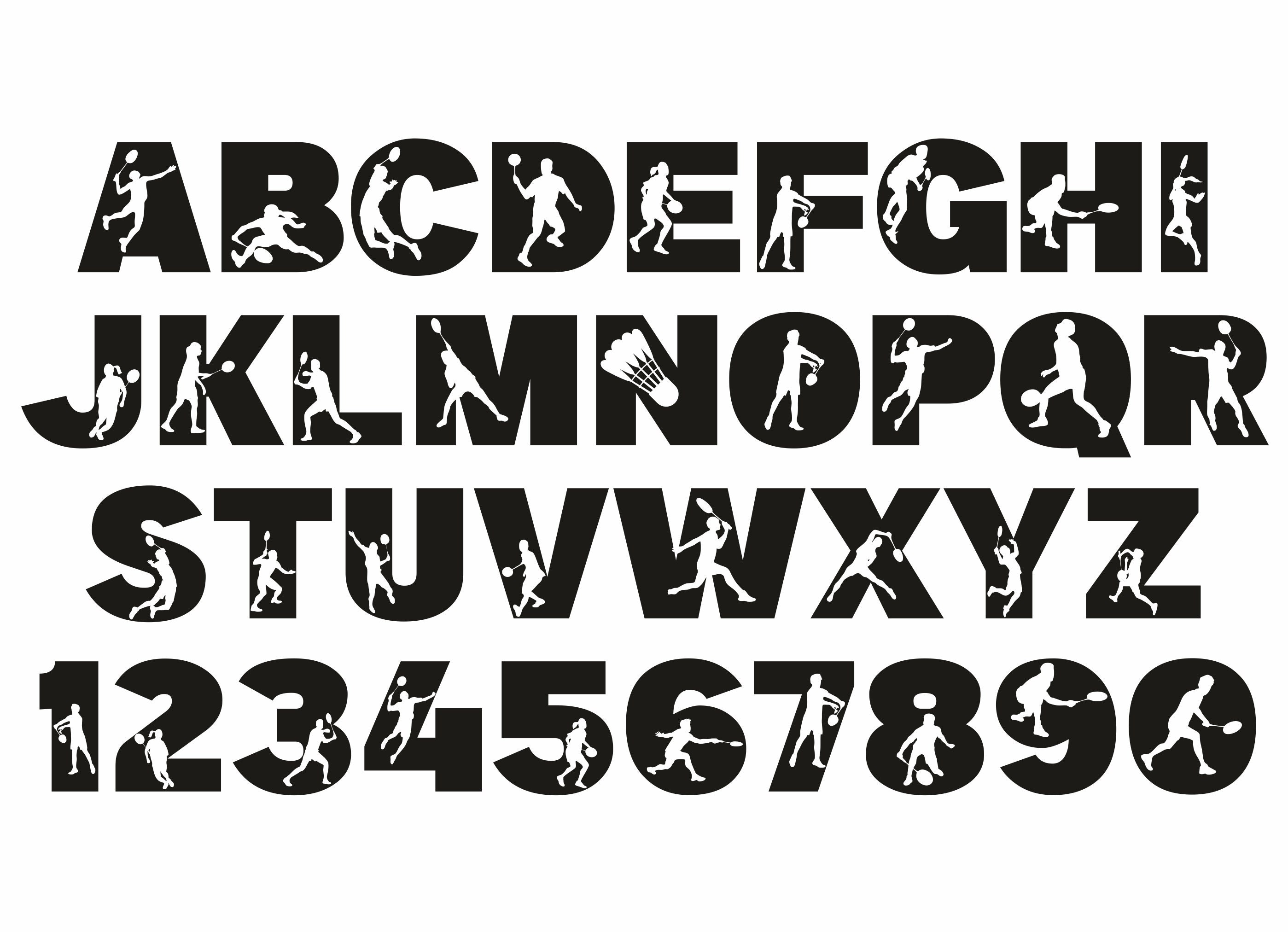 Badminton Svg Badminton Font Badminton Player Gift - Etsy Australia