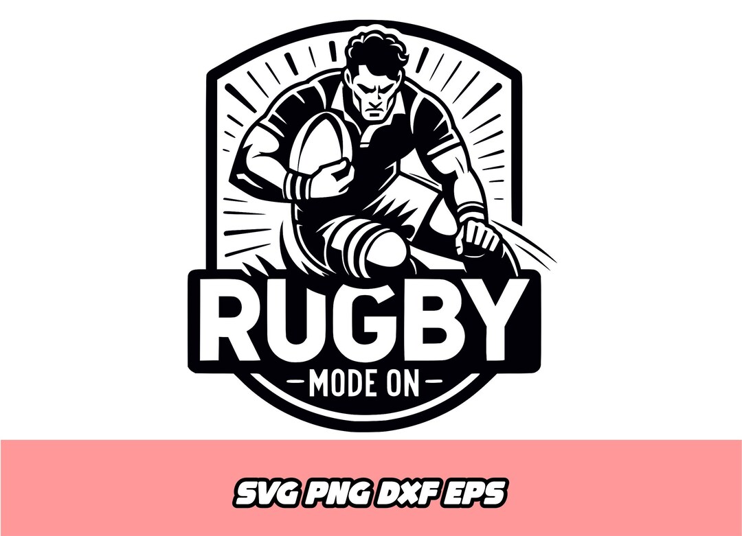 Rugby Svg, Rugby Sport Clipart, Rugby Player Png - Etsy