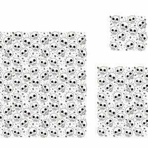 Seamless Skull Pattern Svg, Seamless Skeleton Pattern, Tooled Leather ...