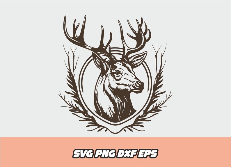 Deer Svg Buck Svg Deer Head Silhouette Hunting Svg Buck - Etsy