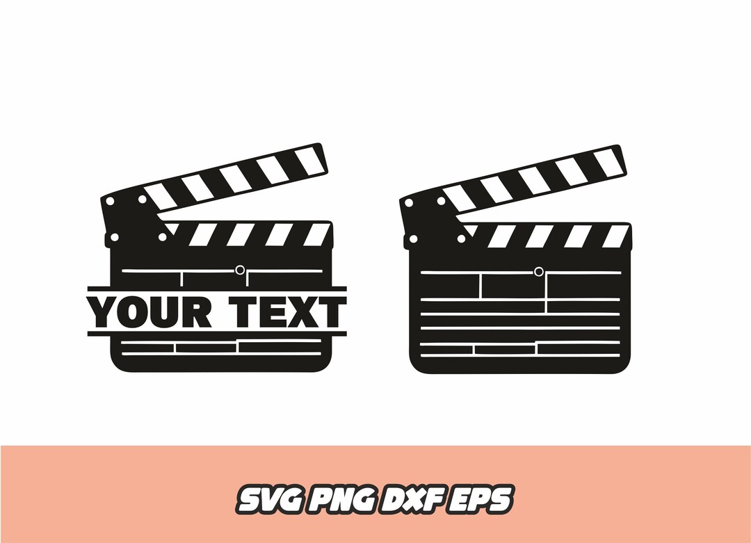 Clapperboard Svg, Cinema Svg, Movie Svg, Dumb Slate Silhouette - Etsy