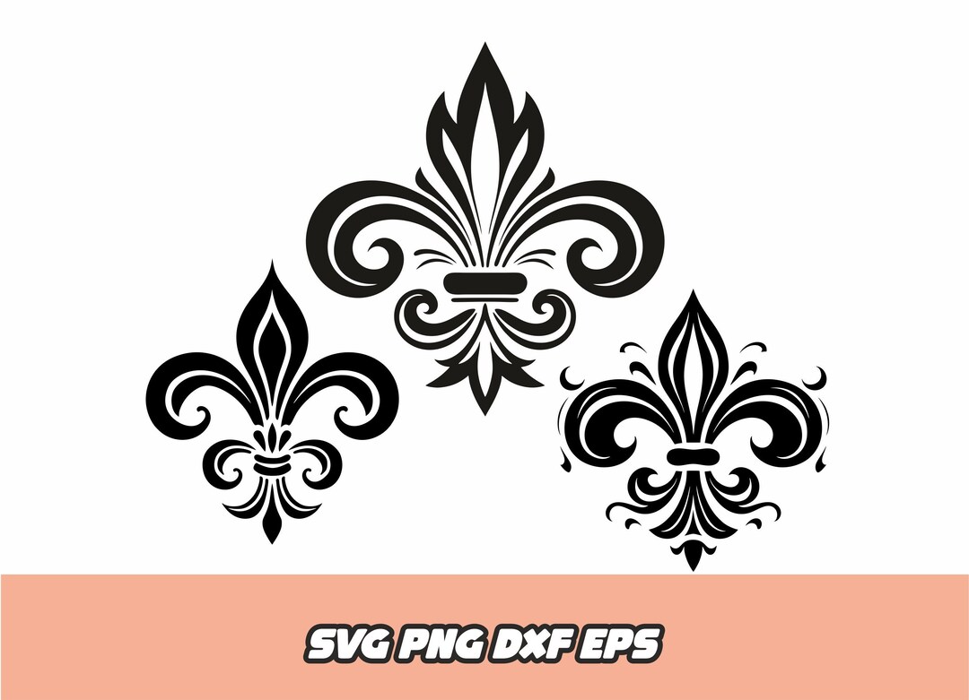 Fleur De Lis Svg, Fleur De Lis Bundle, Vintage Fleur De Lis Clipart, French Flower Decor - Etsy