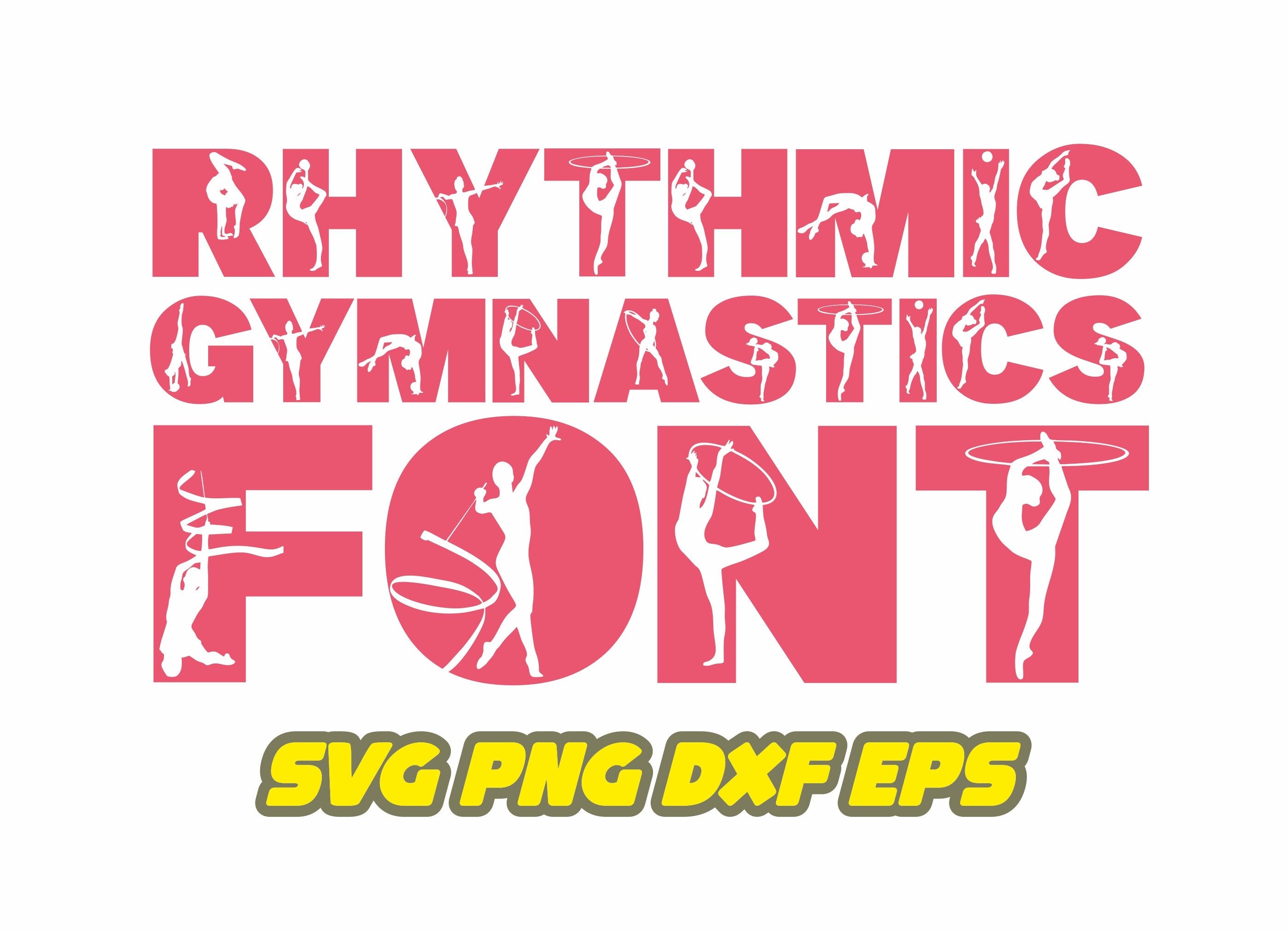 Rhythmic Gymnastics Svg Gymnastics Font Rhythmic Gymnastics - Etsy Canada