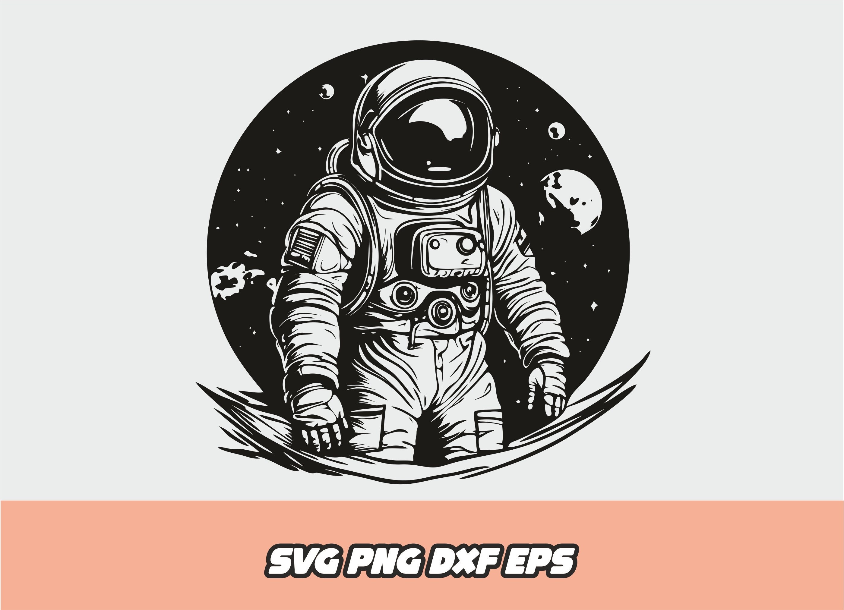 Astronaut Svg Space Svg Astronaut in Outer Space Svg - Etsy Canada
