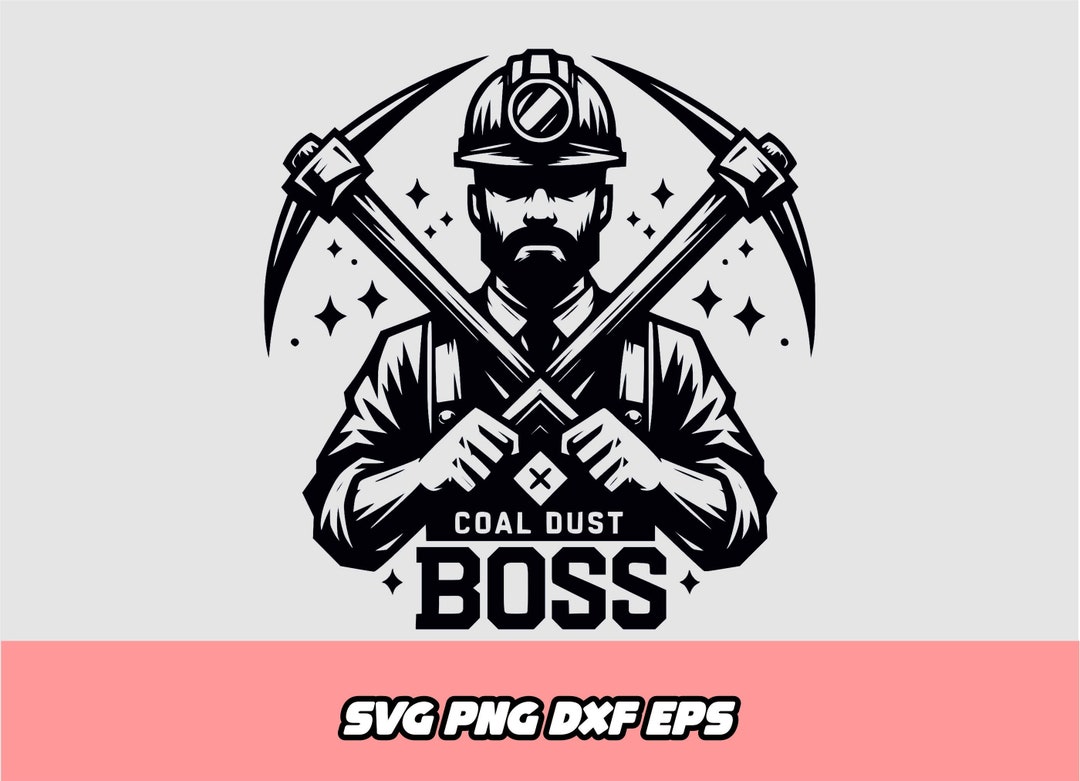 Coal Miner Svg, Mining Clipart, Miner Dad Quote, Vector Coal Mining ...