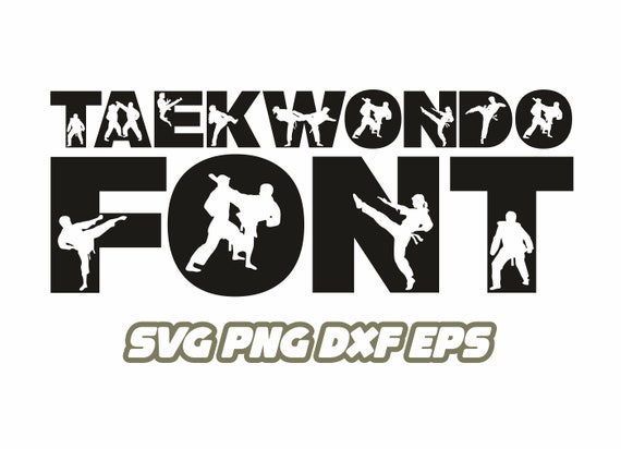 Taekwondo Svg Taekwondo Font Sport Svg Sport Font Karate - Etsy Finland