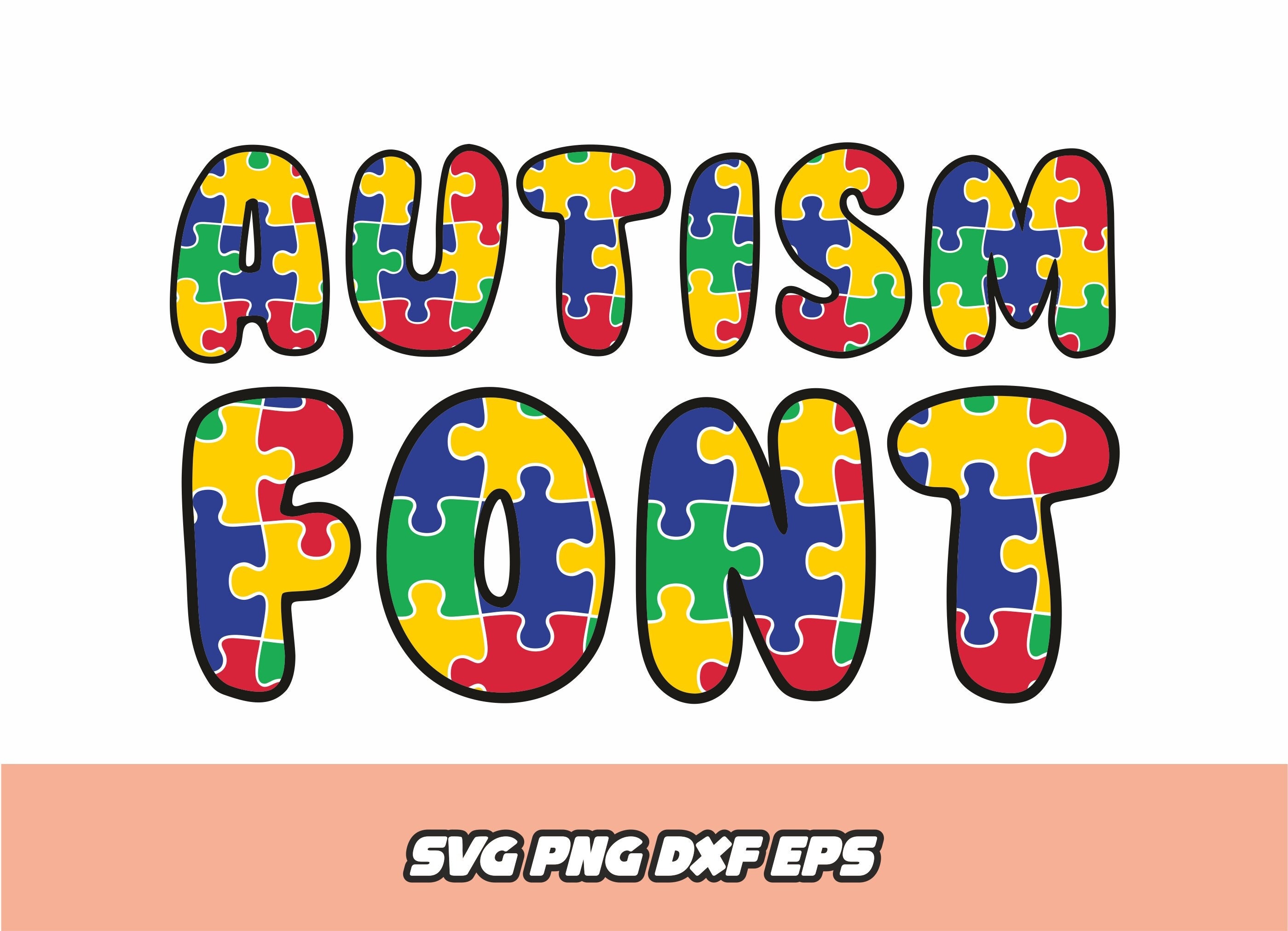 Fuente de autismo, Autismo svg, Puzzle svg, Be kind design, Kindness ...