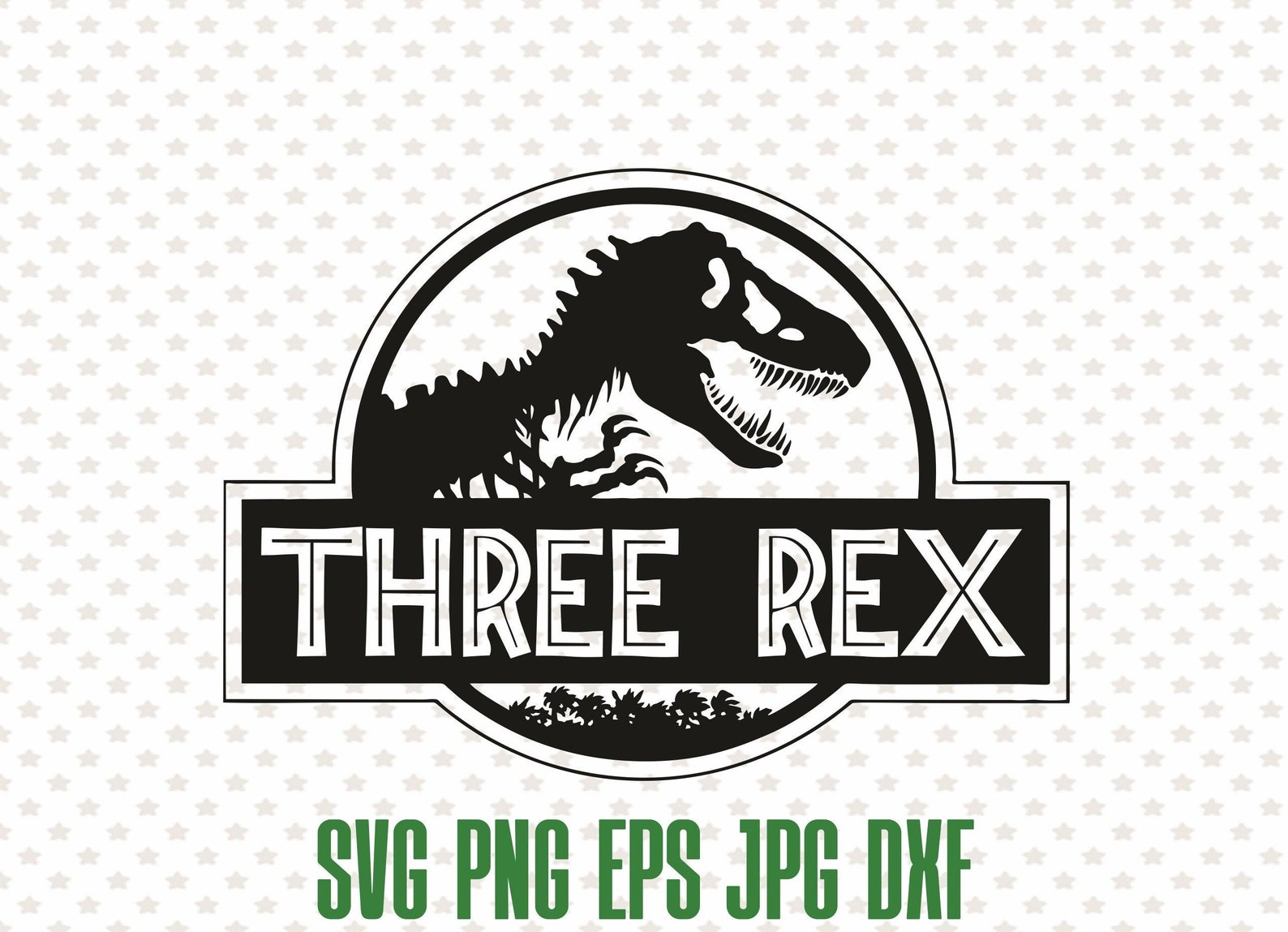 Three rex svg dinosaur birthday svg third birthday svg 3 | Etsy