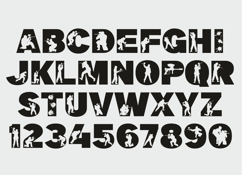 Paintball Svg Paintball Sport Font Airsoft Svg Airsoft - Etsy