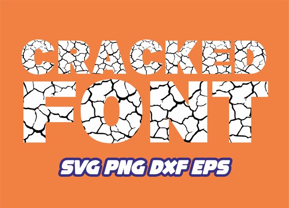 Cracked Font Cracks Svg Distressed Font Distressed Letters | Etsy