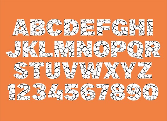 Cracked Letter Font