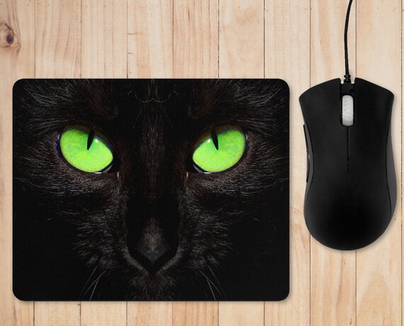 Black Cat Mouse Pad - Etsy Australia