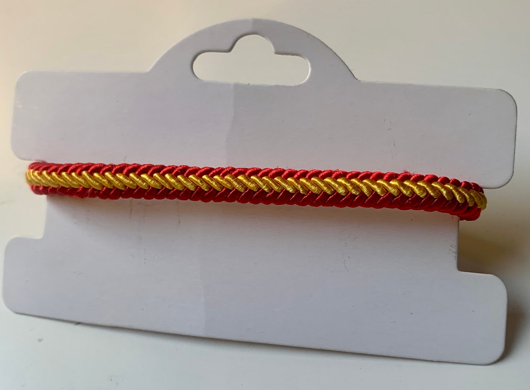 Braided Spanish Flag Bracelet - Etsy