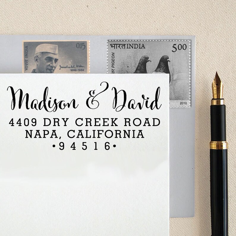 Custom Return Address Stamp Self Inking Address Stamp | Etsy