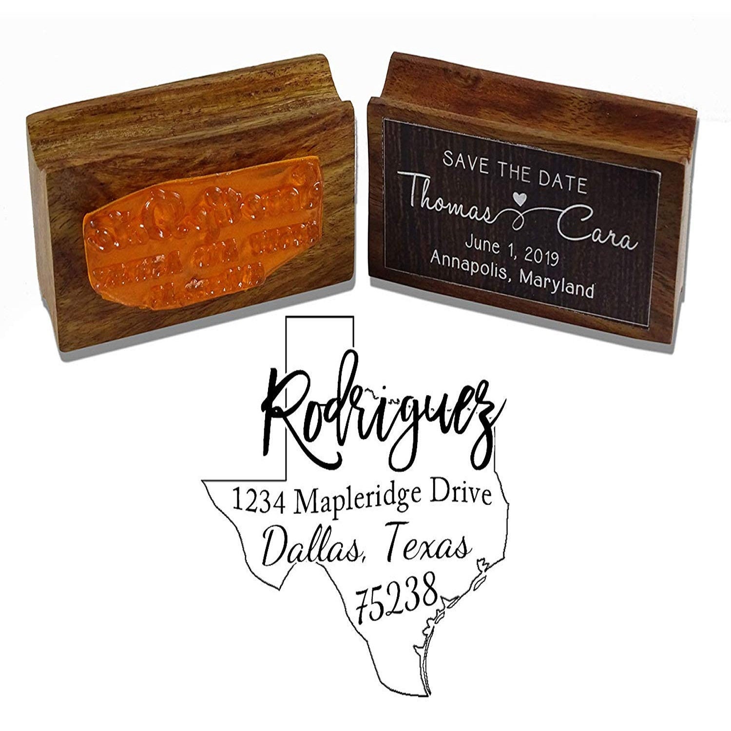 Texas State Map Stamp Self Inking Rubber Stamp Return | Etsy