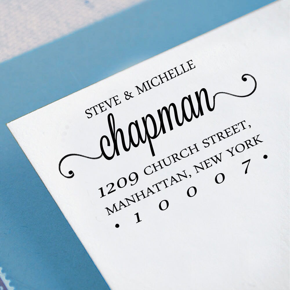 Family Address Stamp Custom Return Address Stamp Self Inking | Etsy