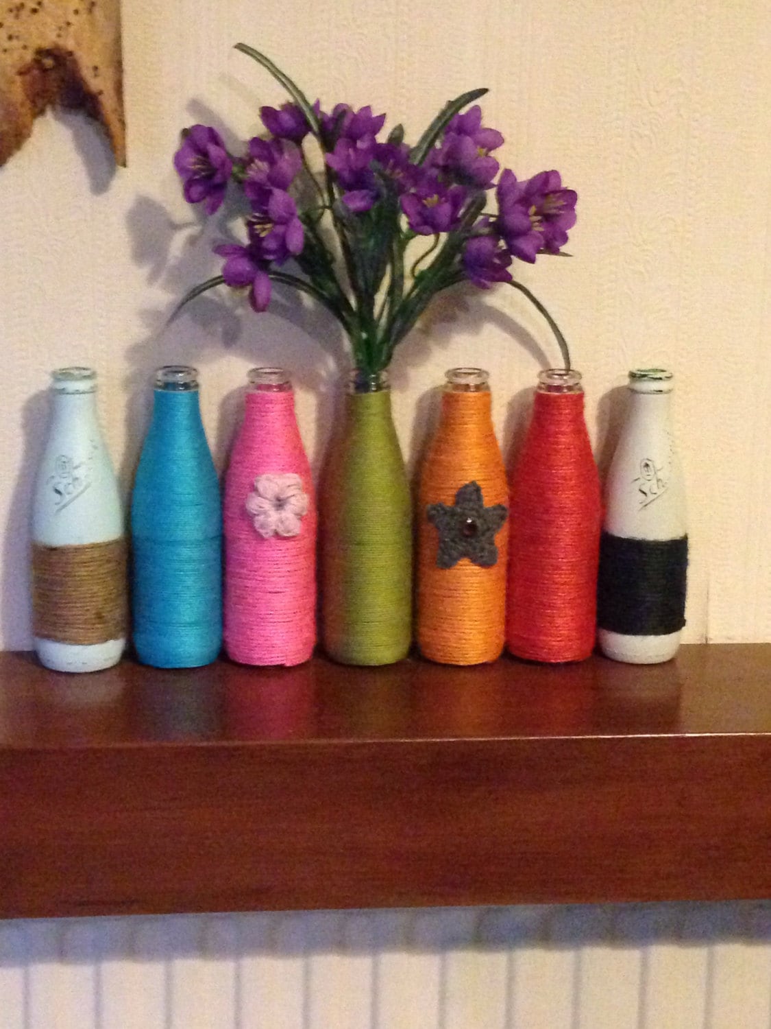 Multi Coloured Vases - Etsy UK